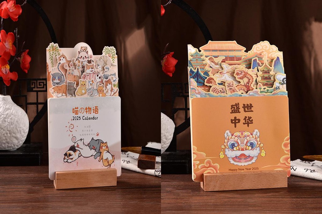 [Sarah] Detachable Monthly Planner Sturdy Base Desk Calendar 2025 ...