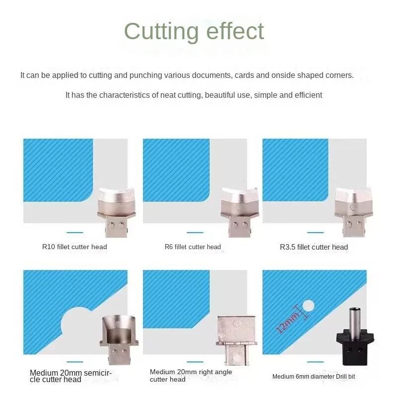 6 in 1 Round Corners, Semi-Circle, Punch, Paper Cutter, Cut Corners ...