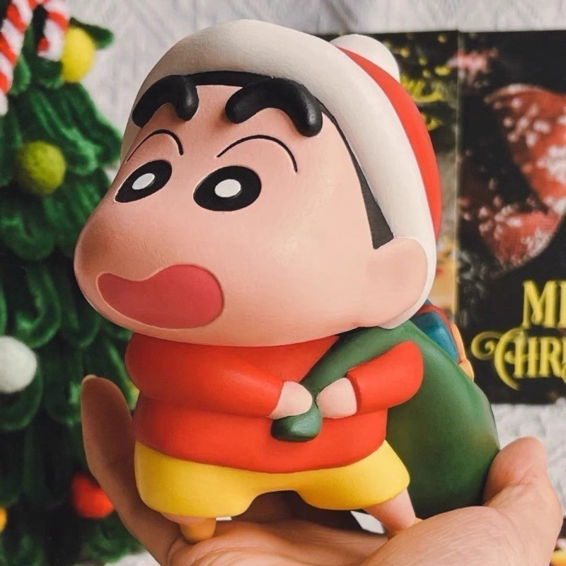 Christmas Kawaii Snowman Crayon Shin-chan Figure Christmas Tree ...