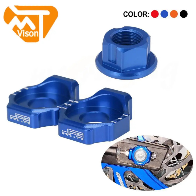 Motorcycles Rear Axle Nut Bolt Chain Adjuster Axle Block For Surron Sur ...