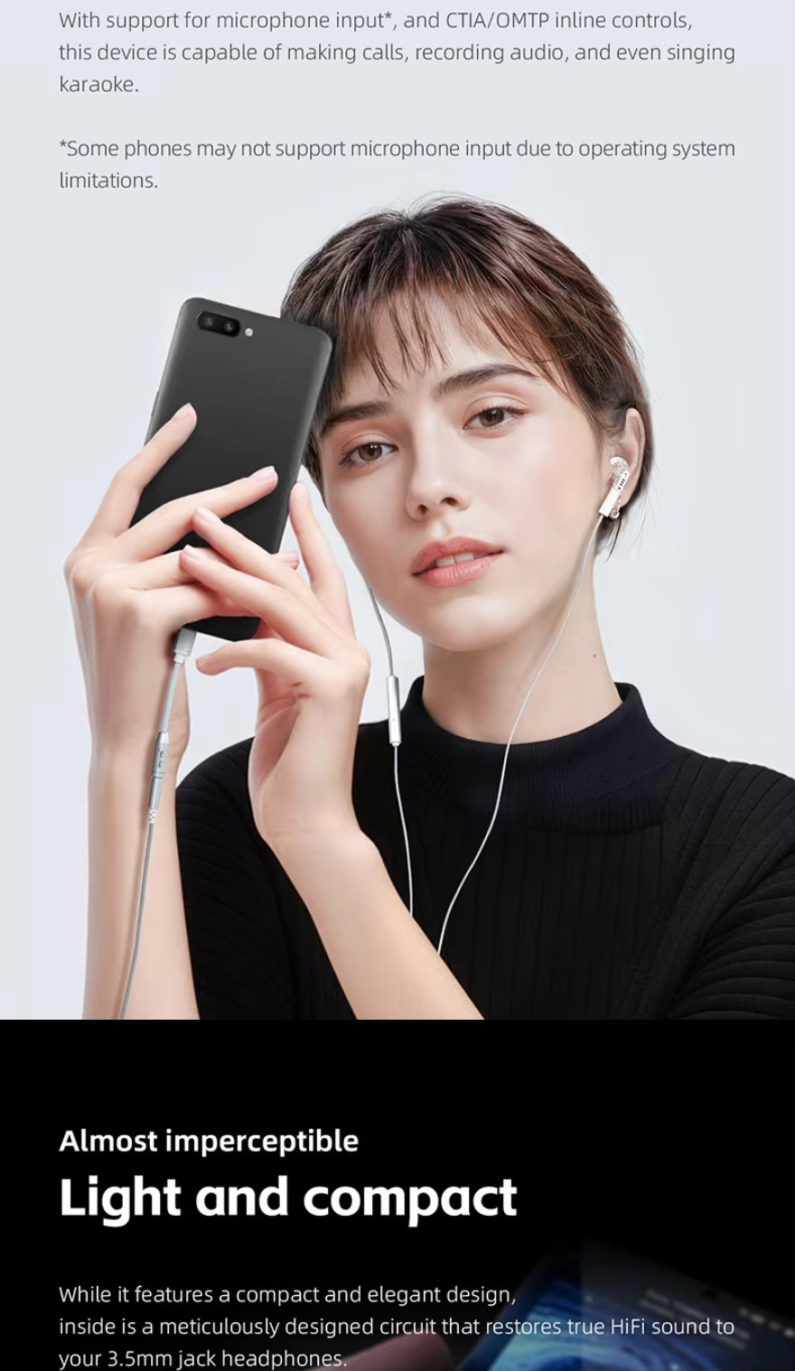 FiiO JA11, Dongle DAC and Amplifier: Type C to 3.5mm, Portable Digital ...