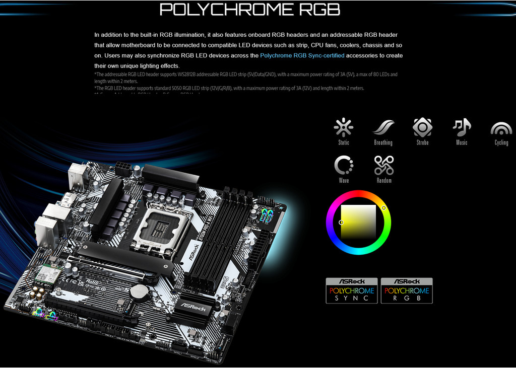 ASRock B760M PRO-A WIFI DDR5 LGA1700 Motherboard 14th Gen Intel Support ...