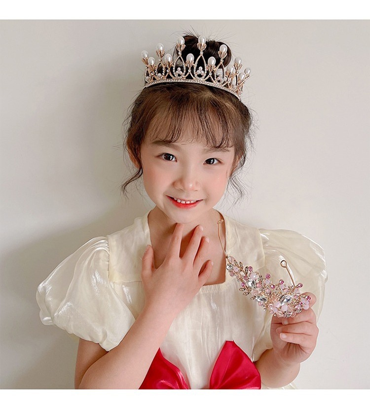 Children Crown Headdress Little Princess Crown Birthday Headband Girls ...
