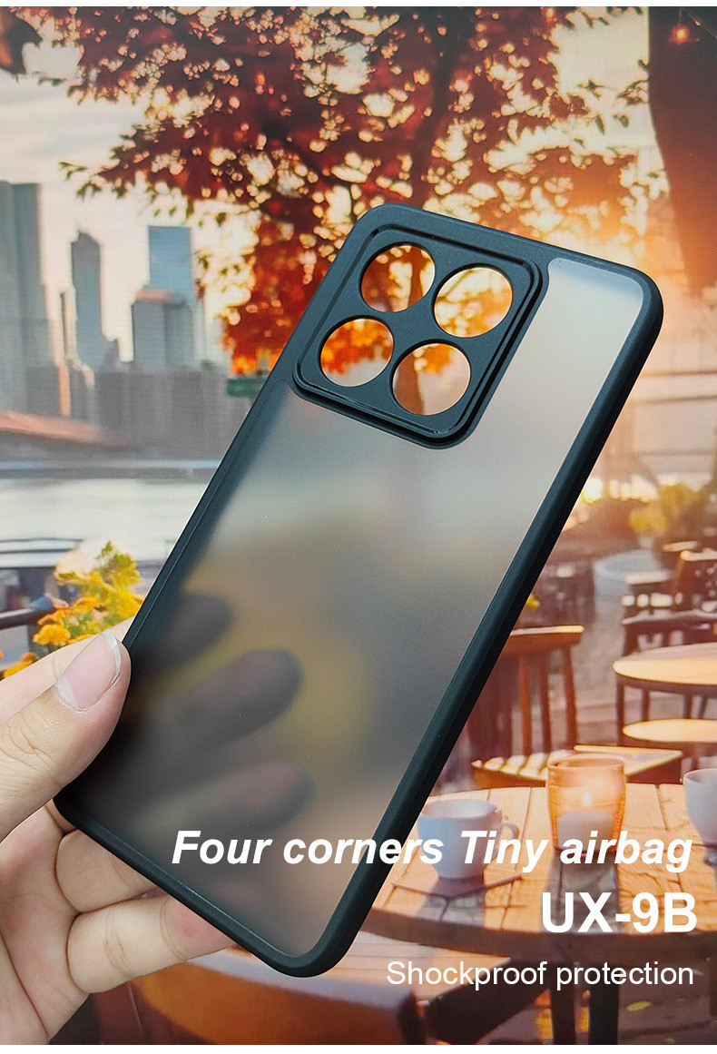 For Xiaomi Mi 14T 5G Case IMAK UX-9B Hard Back + Soft Border Frame Cover for Xiaomi 14T Pro 5G ...