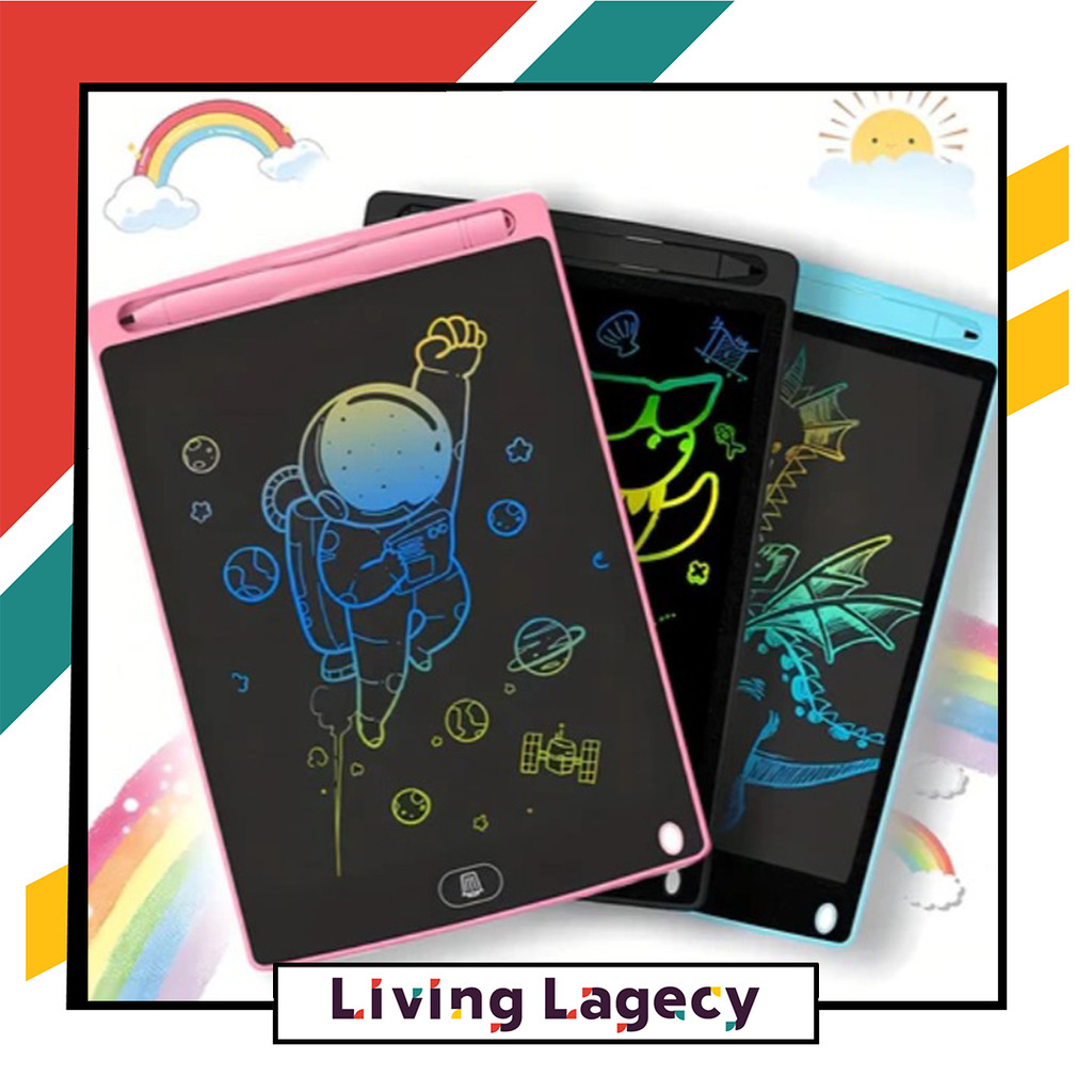 LIVING LAGECY Colorful Writing Pad Tablet LCD Writing Tablet Drawing ...