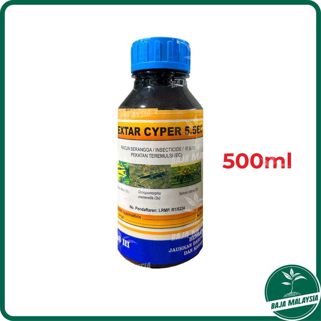 HEXTAR CYPERMETHRIN 5.5 500ML Racun Serangga Perosak Sesuai Untuk Buah ...