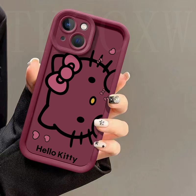 Gradient Pink Hello Kitty Pattern Phone Case For Redmi A4 14C A3 Pro ...