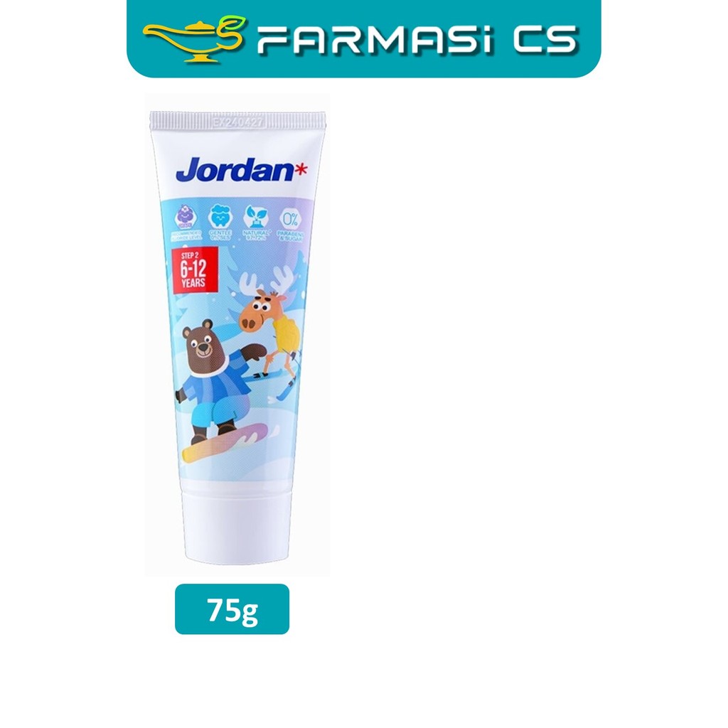 Jordan Step 2 Kids Toothpaste 75g (6 - 12 years old) EXP:07/2026 [ Mild ...