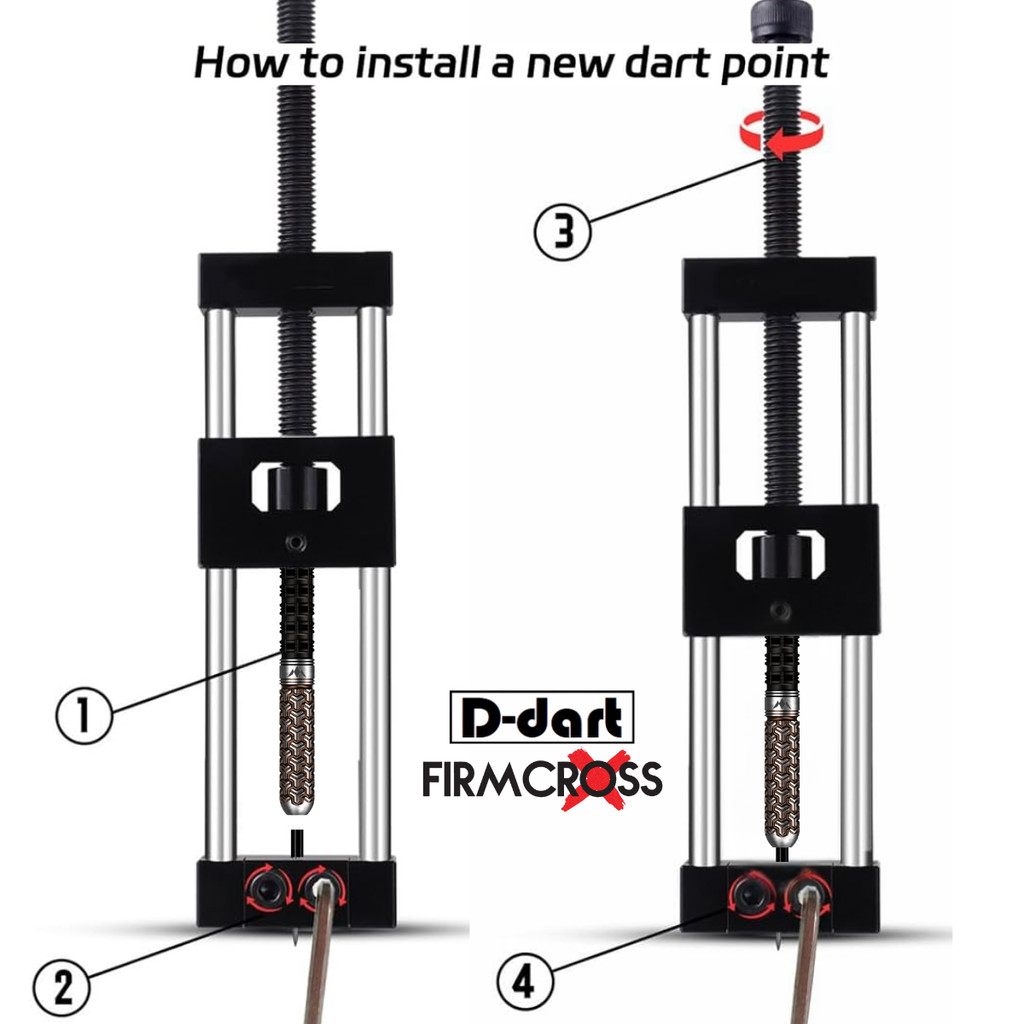 FIRMCROSS CYEELIFE DARTS REPOINTING TOOL- RE POINTER CHANGER STEEL ...