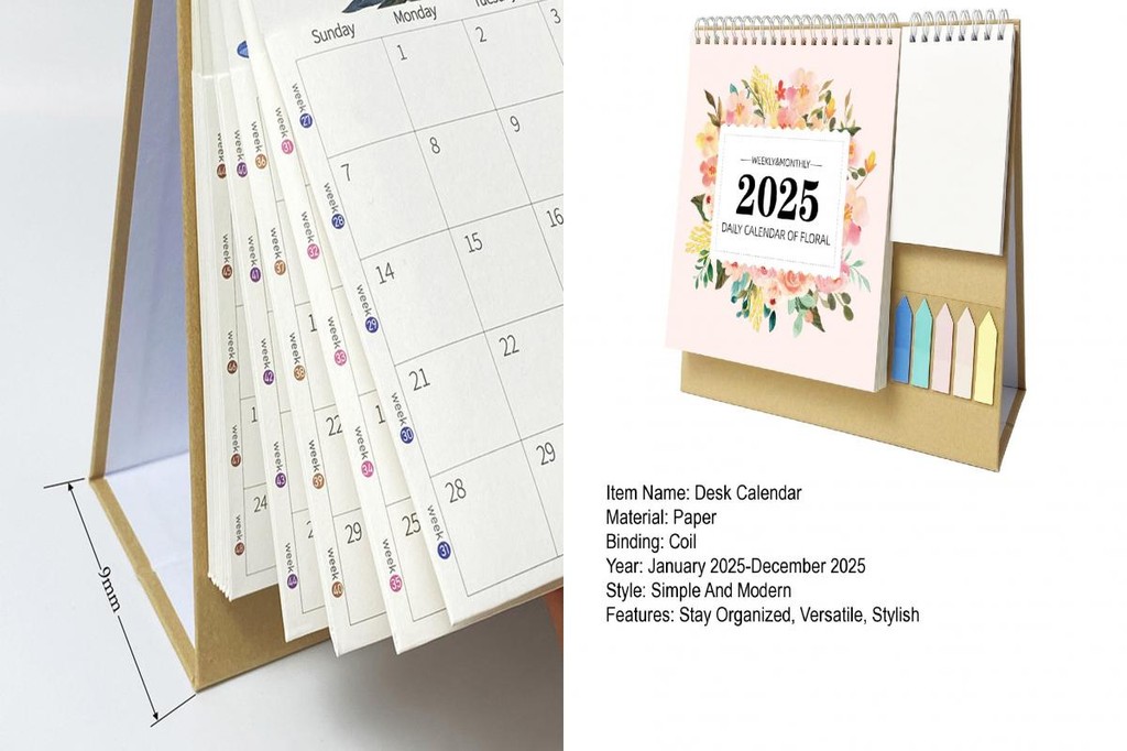 sudeyte Desktop Calendar for Organization Yearly Desktop Organizer 2025 ...