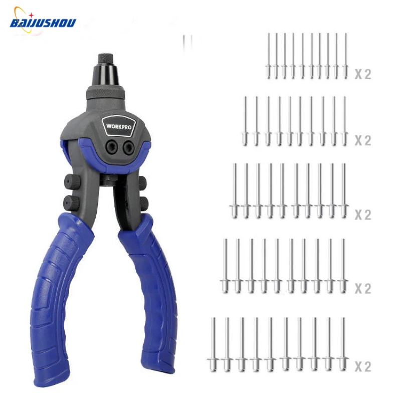 10"/254mm Hand Riveter Rivet Nut Guns Heavy Duty Rivet Gun 100-Piece ...