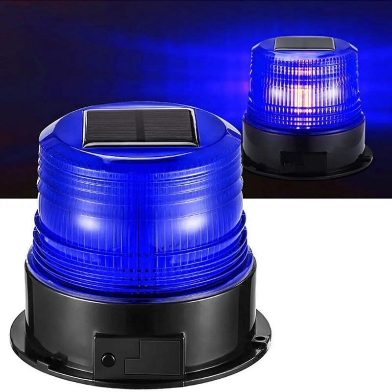Solar Power Emergency Warning Light Strobe Wireless Beacon Magnetic ...