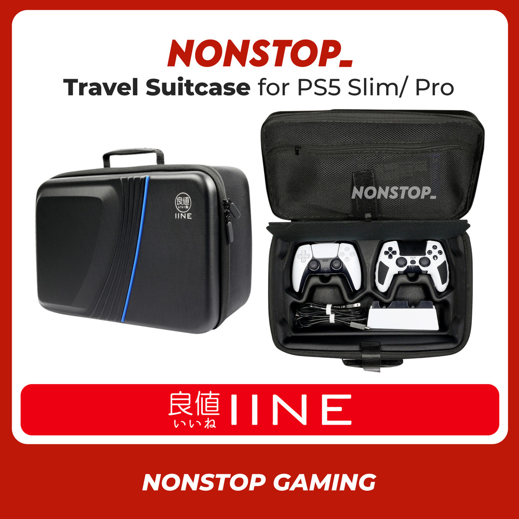 IINE 良值 PS5 SLIM ProConsole Travel Bag Protection PS5 Digital/ Disc ...