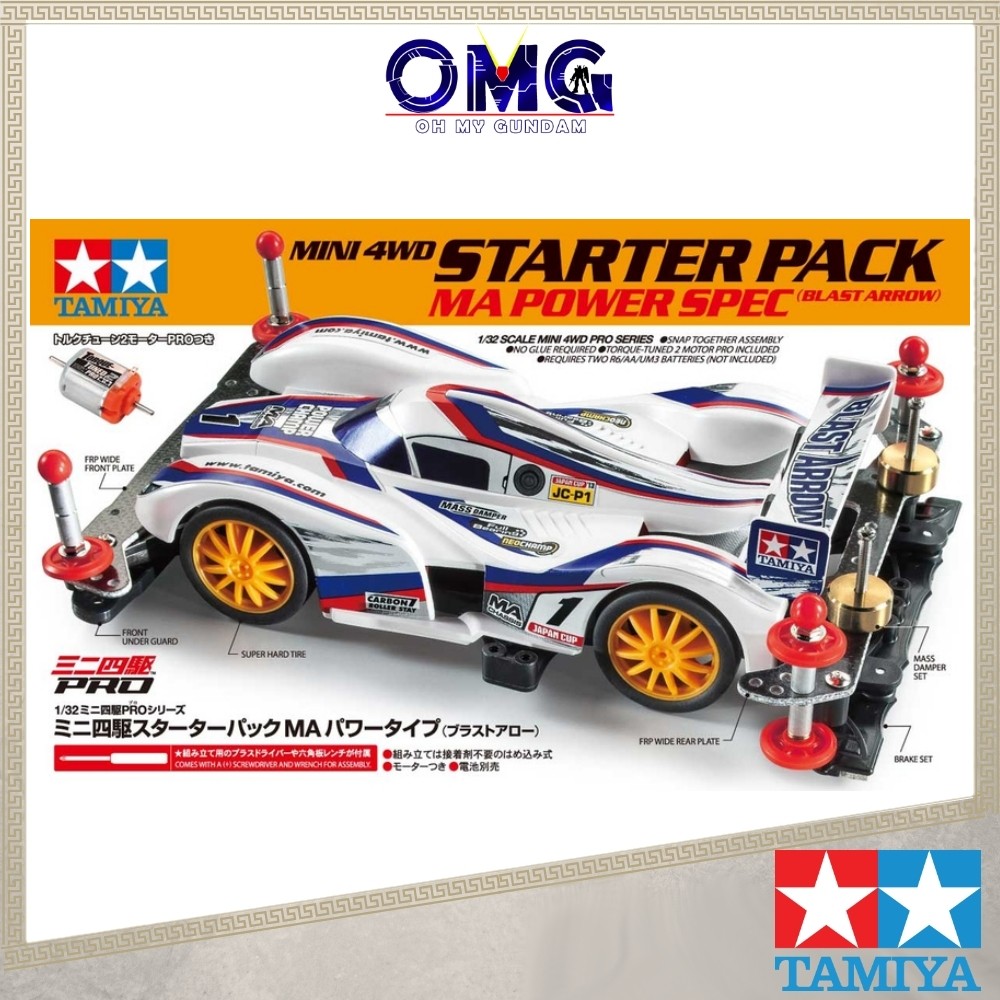 Tamiya Mini 4WD Starter Pack MA Power Spec (Blast Arrow) (MA Chassis ...