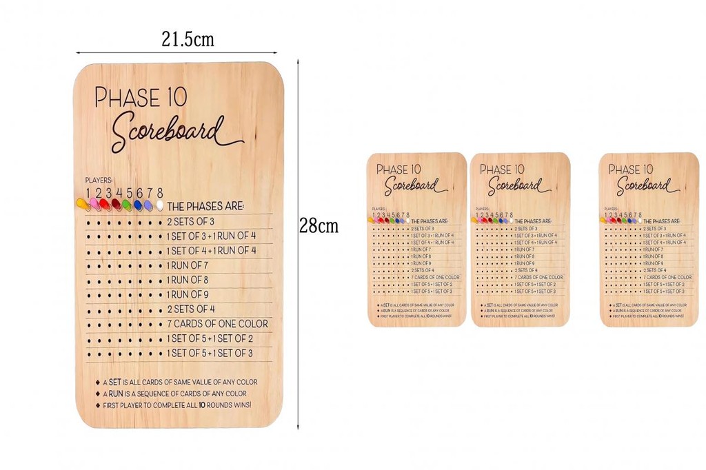 Cocoblue Solid Wood Scoreboard Card Game Scoreboard Wooden Scoreboard ...