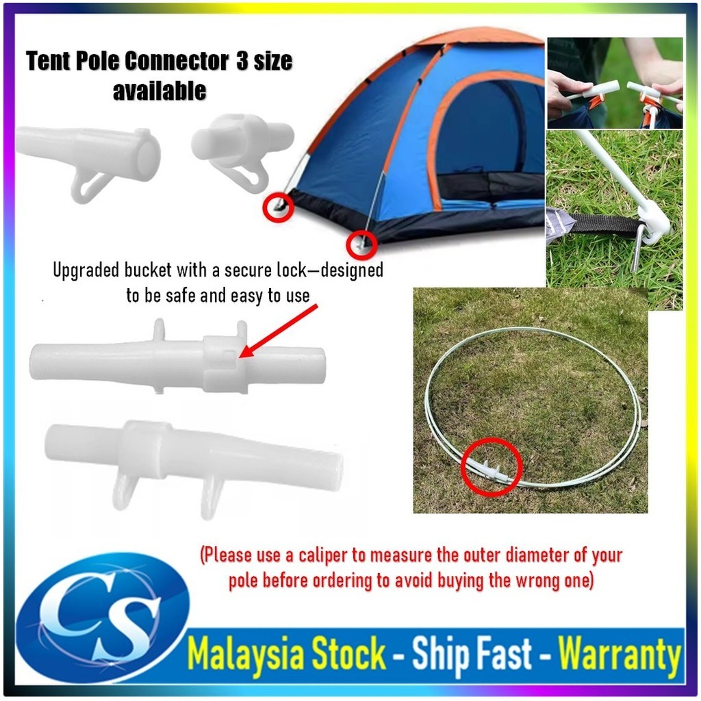 1 Pair Automatic Tent Accessories Fixed Buckle Tent Pole Connector ...