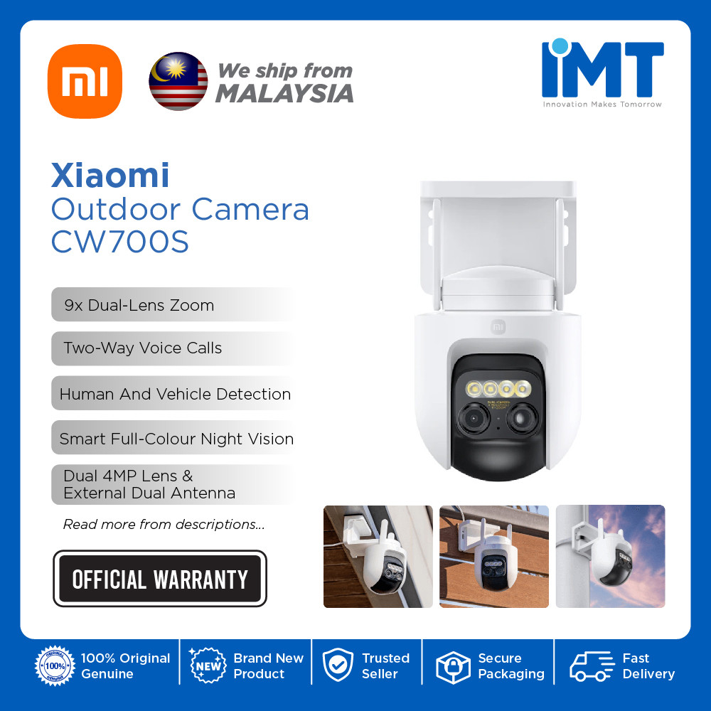 Xiaomi Outdoor Camera CW700S | 9x dual-lens zoom | Human and vehicle ...