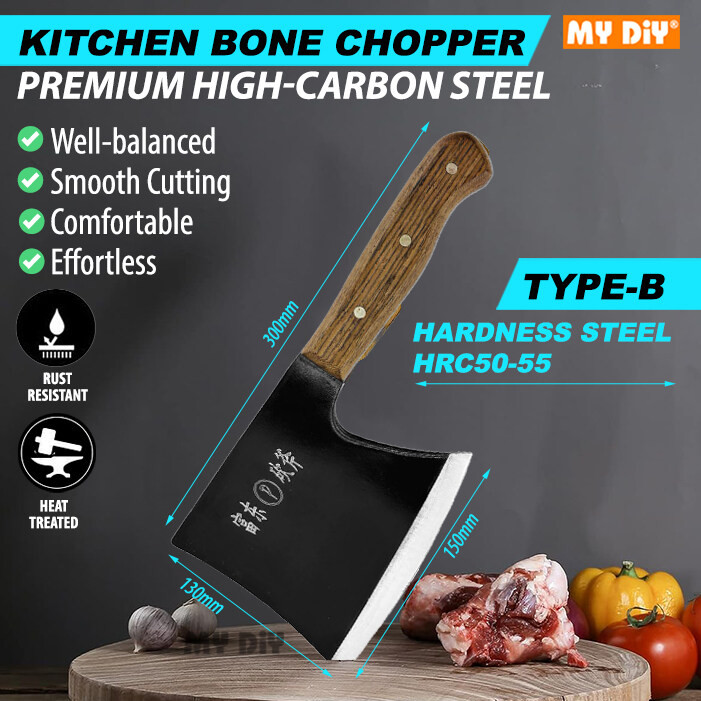 READY STOCK !!! KITCHEN KNIFE MEAT CHOPPER KNIFE BONE CHOPPER KNIFE ...