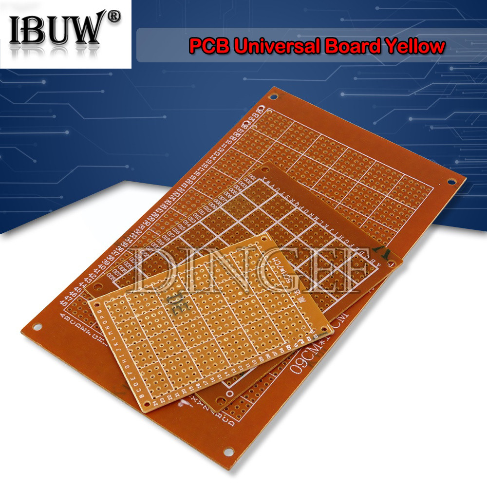5*7 PCB 5x7 PCB 5cm 7cm DIY Prototype Paper PCB Universal Board yellow 7x9 9x15 7*9 9*15 cm ...