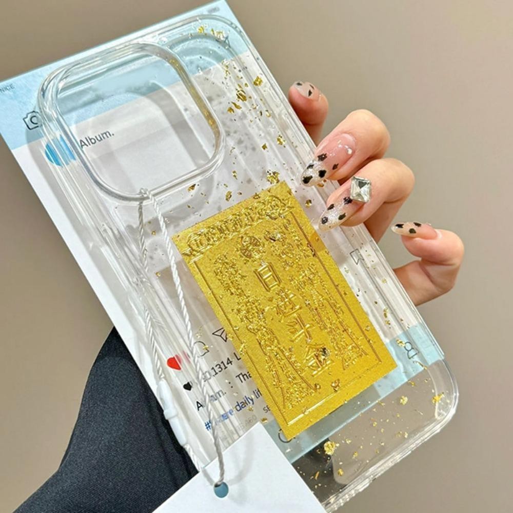 Luxury Bling Gold Flake Phone Case for iPhone 11 16 15 14 13 12 Pro Max ...