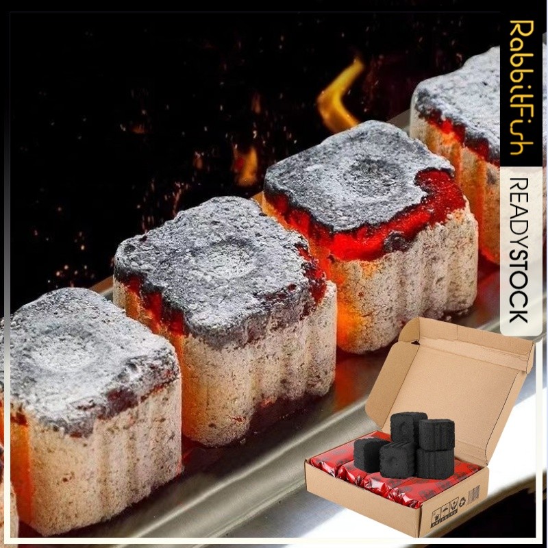 RabbitFish Charcoal Shisha Briquettes Coconut Shell Arang Shisha BBQ ...