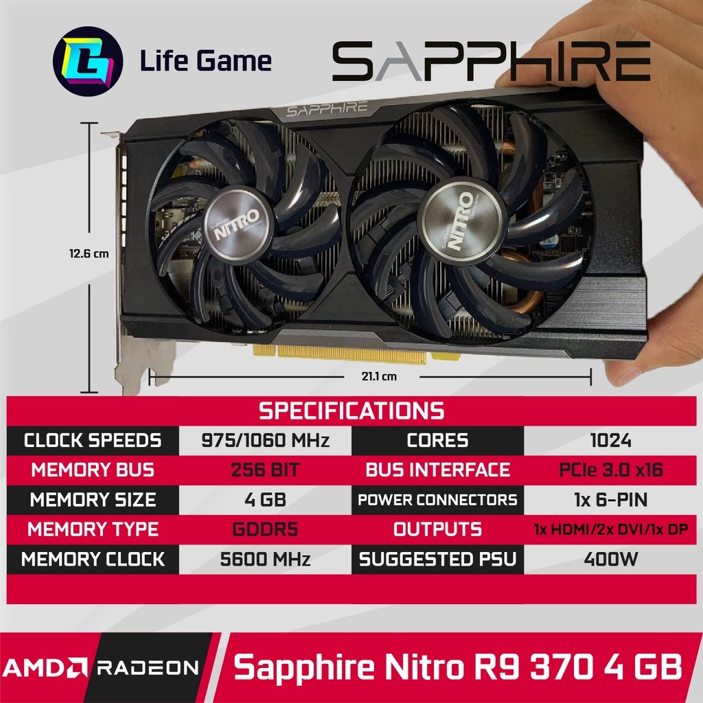 in stock Used XFX Sapphire R9 370 370X 4G 4GB GDDR5 D5 AMD graphics ...