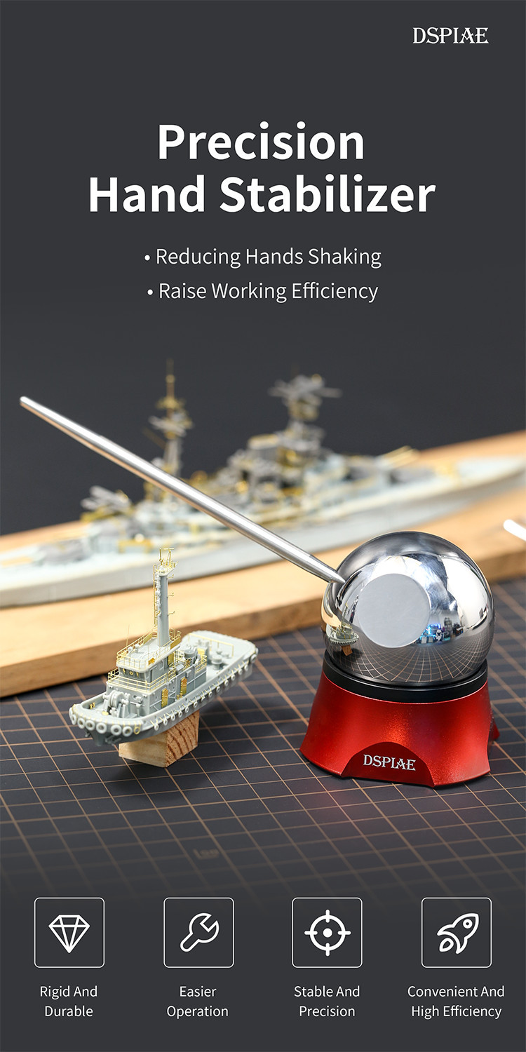 DSPIAE AT-HS Precision Hand Stabilizer Aid Model Tool Aluminium Alloy ...