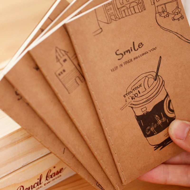 𝗧𝗜𝗡𝗬 𝗕𝗢𝗢𝗞 》10/20/30/40/50pcs Mini Retro Notebook Pocket Stationery Gift ...