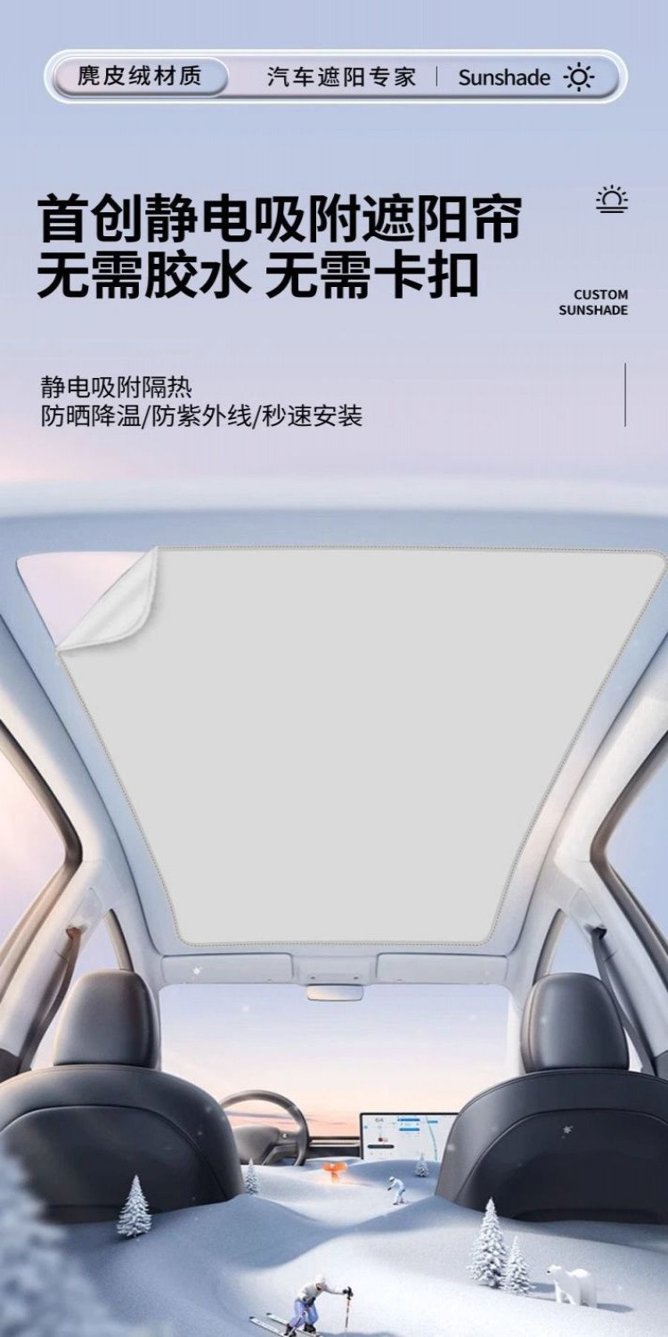 Proton e.mas 7 emas 7 GEELY EX5 E5/E8/L6/l7 Panoramic sunroof curtain car interior decoration ...