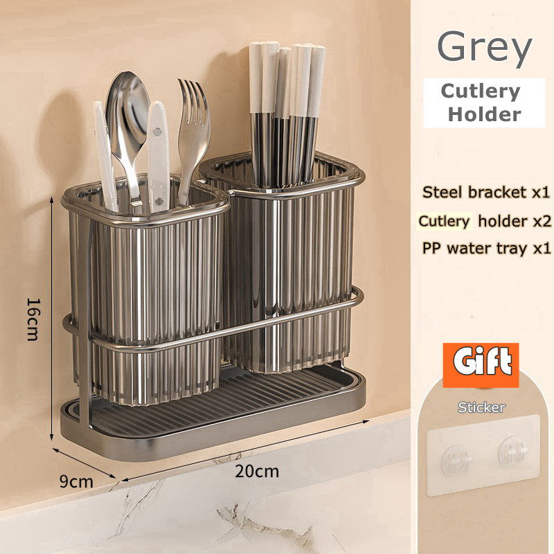 Ramadan Mubarak Multifunctional Kitchen Utensils Storage Cutlery Holder ...