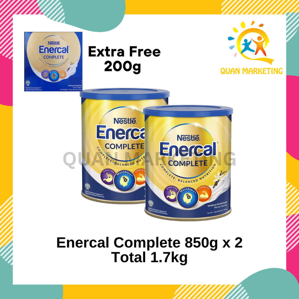 Enercal Complete (850g x 2) [1.7kg] (Adult Complete Nutrition Powder ...