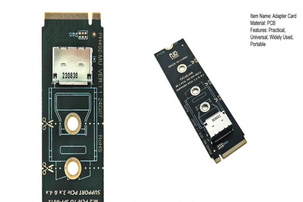 M.2 Nvme Pcie Adapter U.2 Ssd Adapter Card High-speed Pcie 4.0 M.2 to U.2 Adapter Card for Fast ...