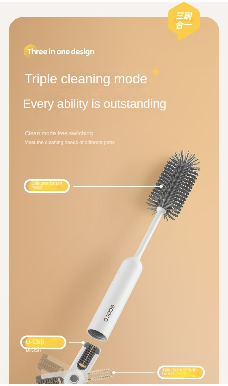 LODER ECOCO Cup Brush Water Cup Cleaner with three-in-one ...