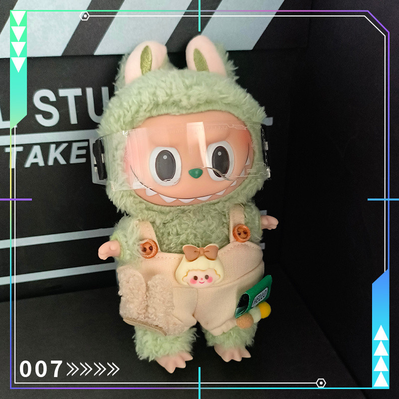 拉布布 labubu 赛博 朋克 发光 眼镜 棉花娃娃 酷炫 迷你眼镜 配饰 Labubu labubu labubu labubu Punk ...