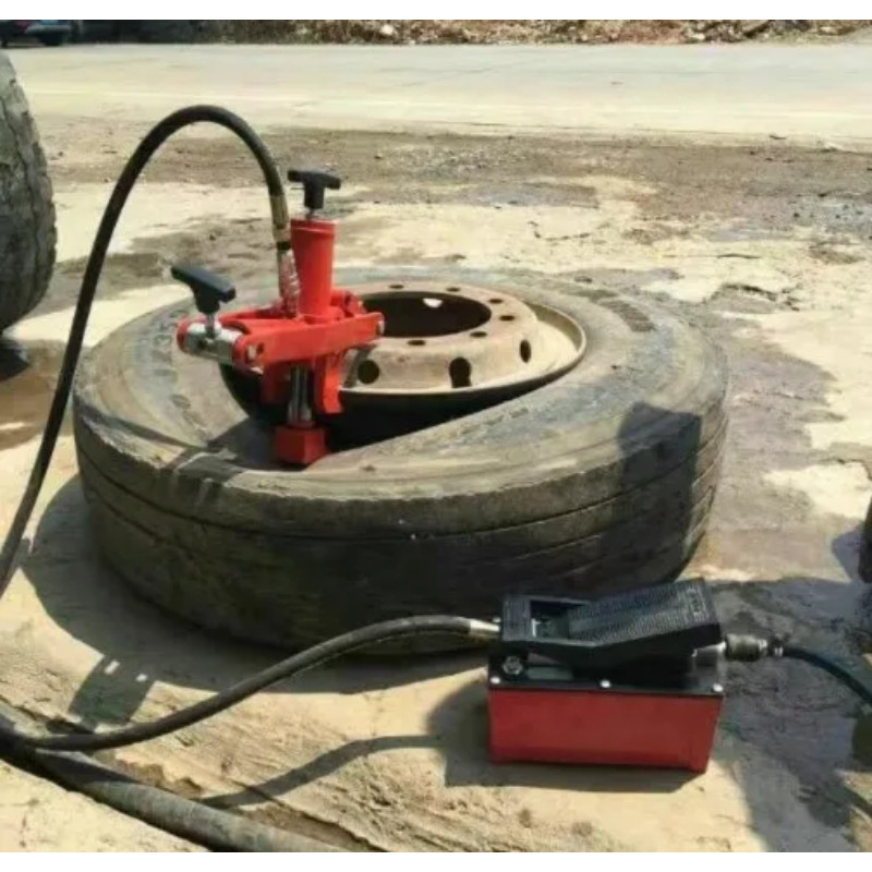 Tire toe detacher Portable tyre remover Truck shovel pneumatic grilled ...