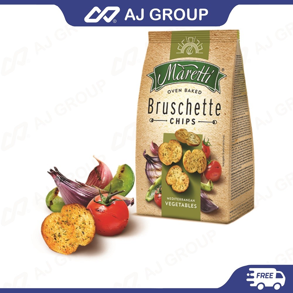 Maretti Mediterranean Vegetables Bruschette Chips (70g) | Shopee Malaysia