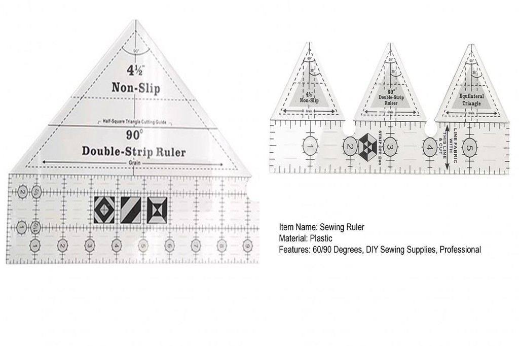 manclothescase Quilting Ruler with Measurement Markings Patchwork ...