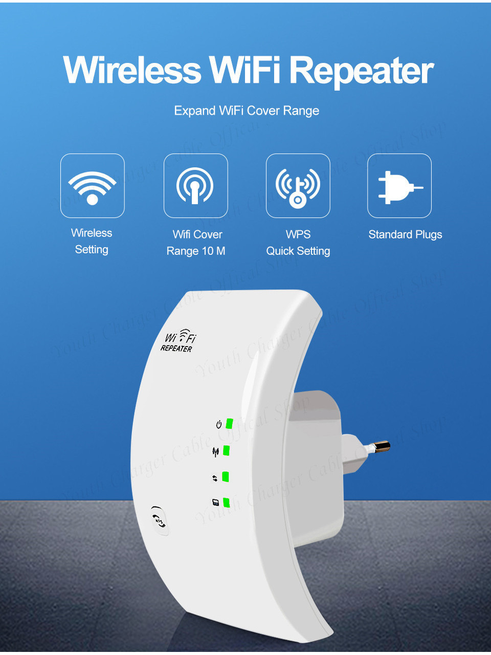 300Mbps wireless network signal intensifier wifi repeater wifi router ...
