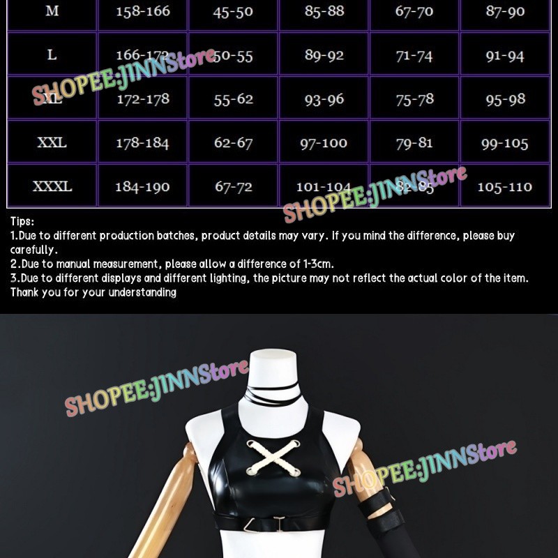 - JINN - LOL Arcane TV Series JINX Cosplay Costume Arcane：League of ...