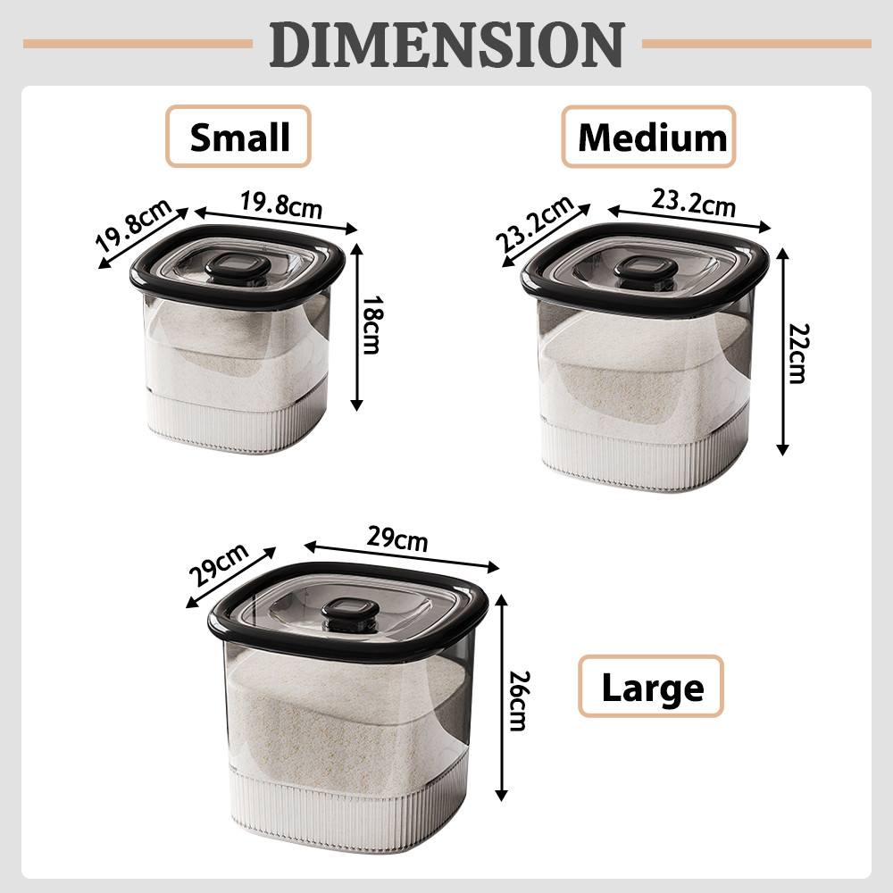 Encora 5kg/10kg Airtight Rice Container Rice Storage Box Rice Bucket ...