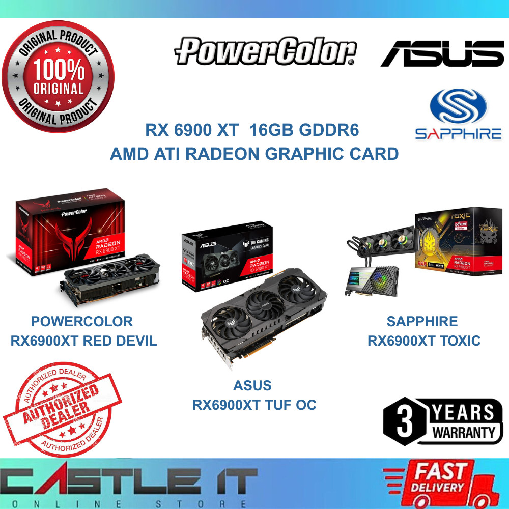 PowerColor RX 6900 XT RED DEVIL / Asus TUF Gaming / Sapphire 16GB GDDR6 ...