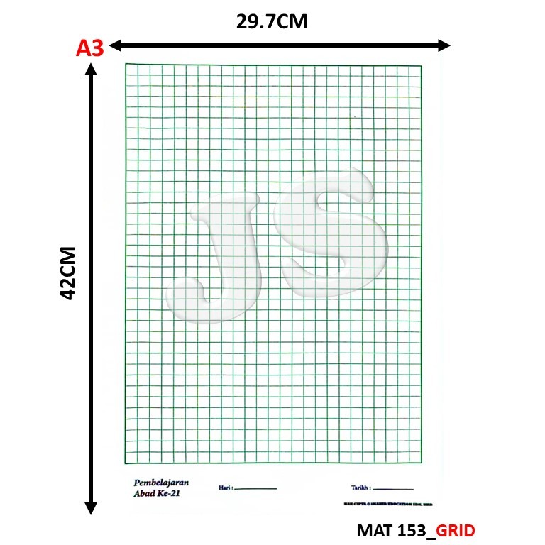 WHITEBOARD PETA GRAF | WHITEBOARD GRID A3 saiz GRAPH BOARD | Shopee ...