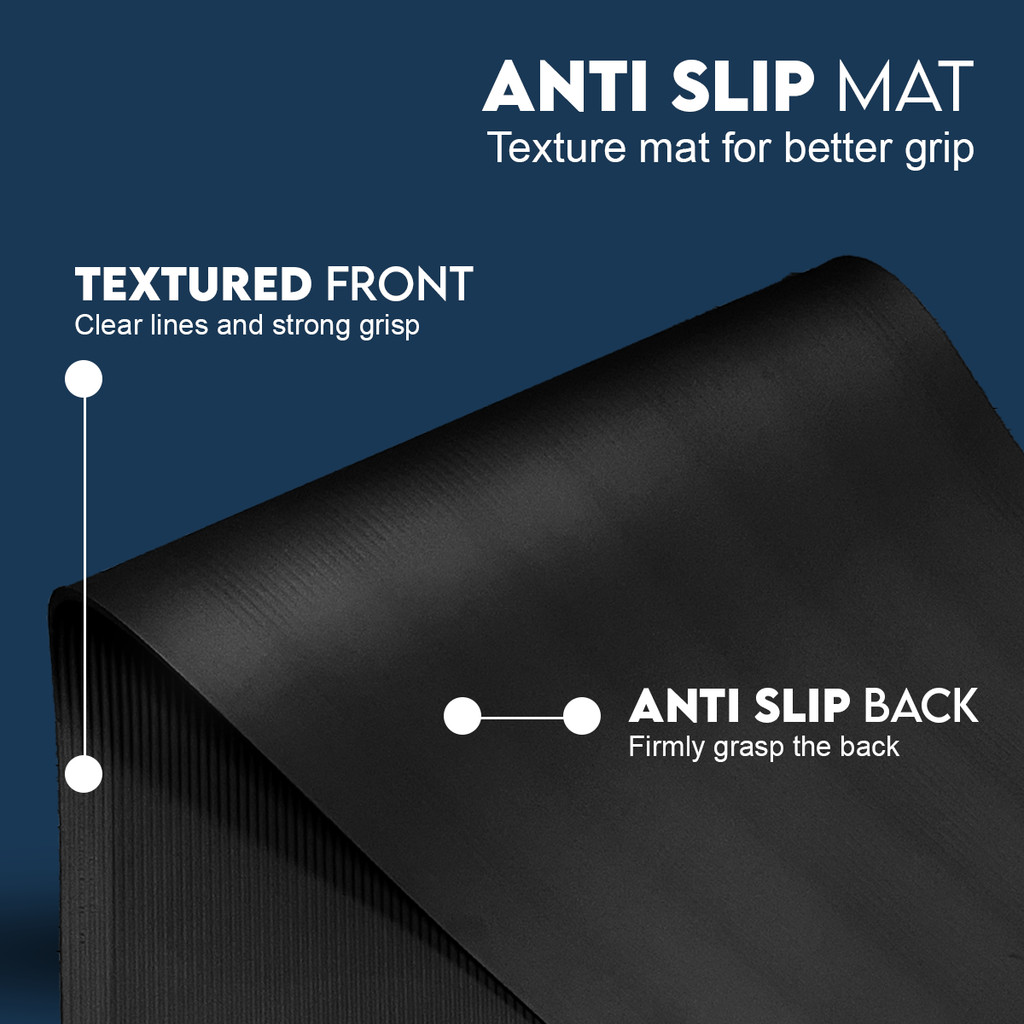 Vigor Fitness NBR Yoga Mat With Carry Strap (10mm) / NBR Mat Yoga ...