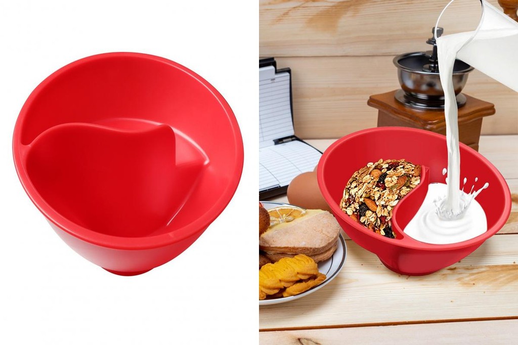 Crispy Breakfast Bowl Cereal Separator Bowl Anti-soggy Cereal Bowl with ...