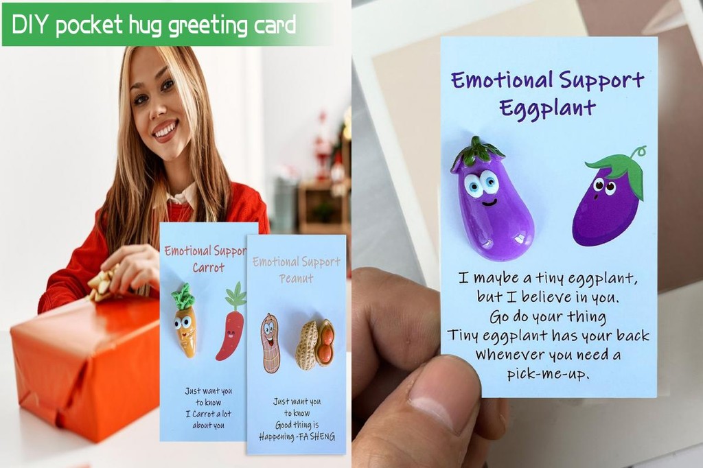 seedeal Positive Greeting Card Fun and Relaxing Card 5pcs Cute Pickle ...