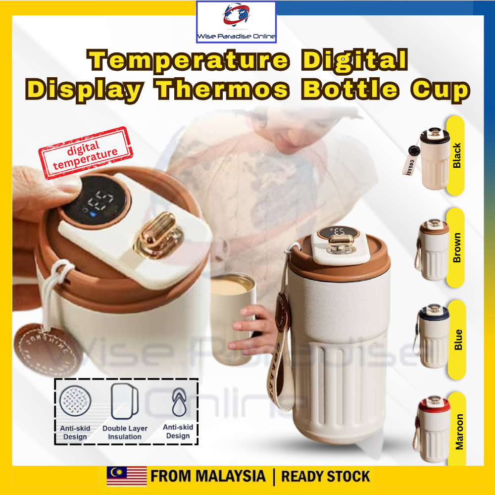 460ml Travel Coffee Mug with SUS 316 Stainless Steel, Digital ...