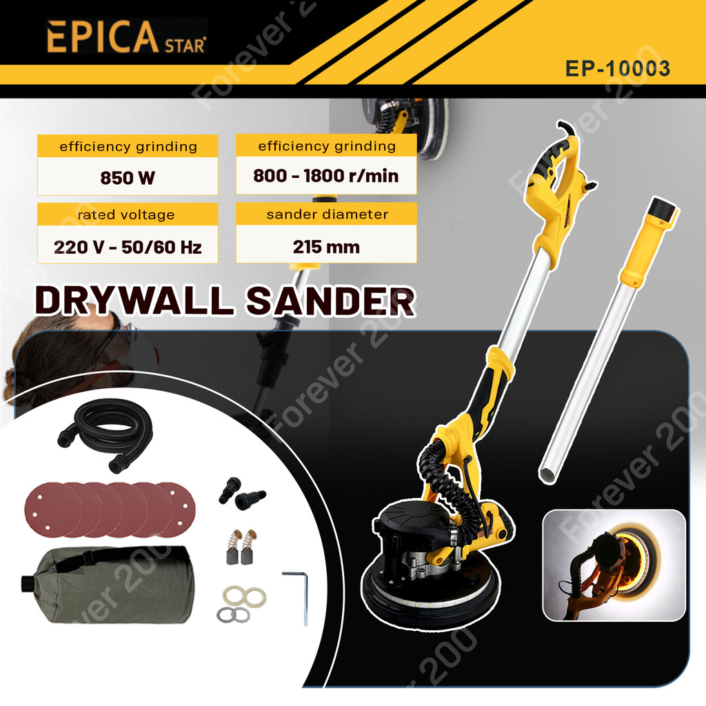 EPICA STAR 215mm Dry Wall Sander Drywall Sandpaper 850W Machine ...