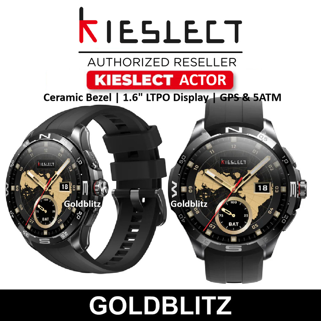 Kieslect Actor Smartwatch Ceramic Bezel 1.6" LTPO AMOLED Display AOD ...