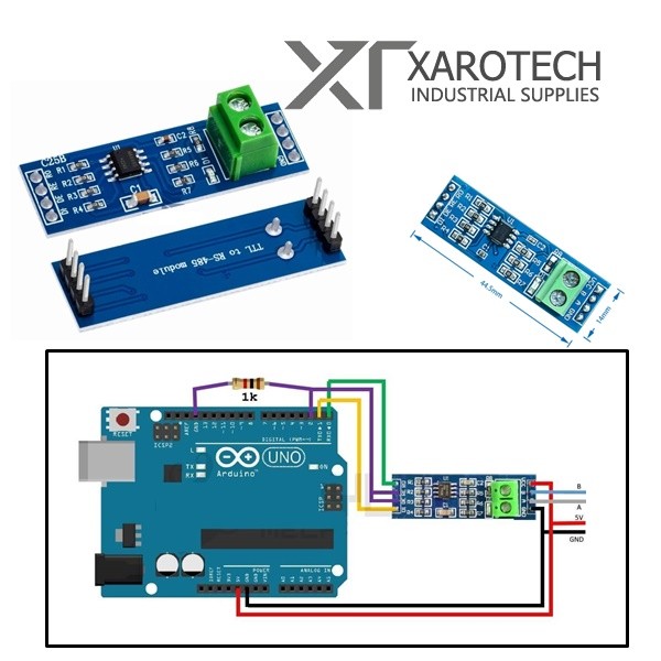 MAX485 RS485 485 to TTL Serial Converter Module Convert UART for Arduino | Shopee Malaysia