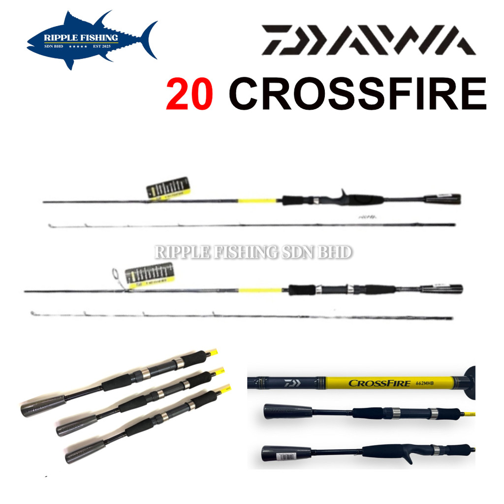 DAIWA 2020 CROSSFIRE SPINNING/ BAITCASTING(BC) FISHING ROD | Shopee Malaysia